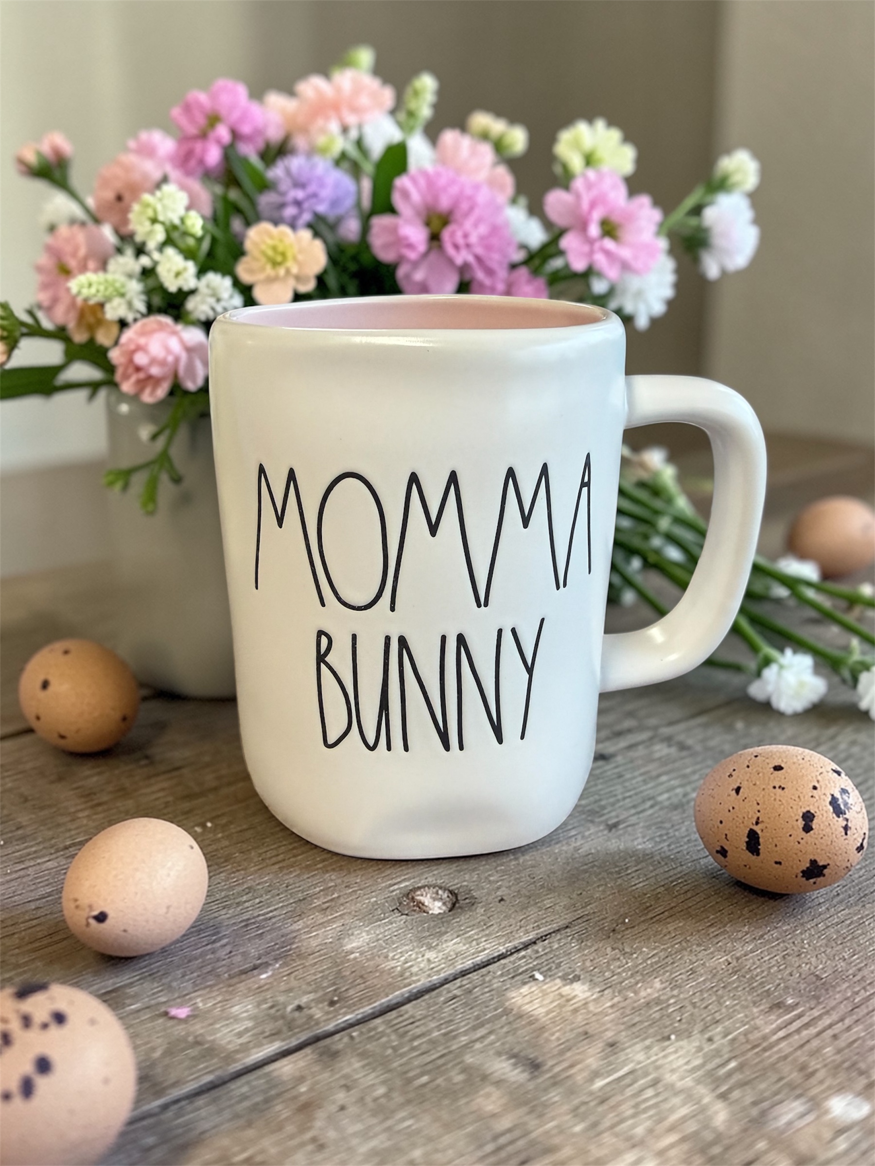 Springtime Rae Dunn Mug Candle - Wick-edly Sent